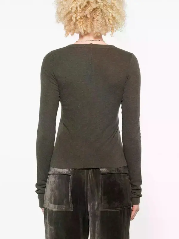 Rick Owens Long-sleeve Ribbed Top