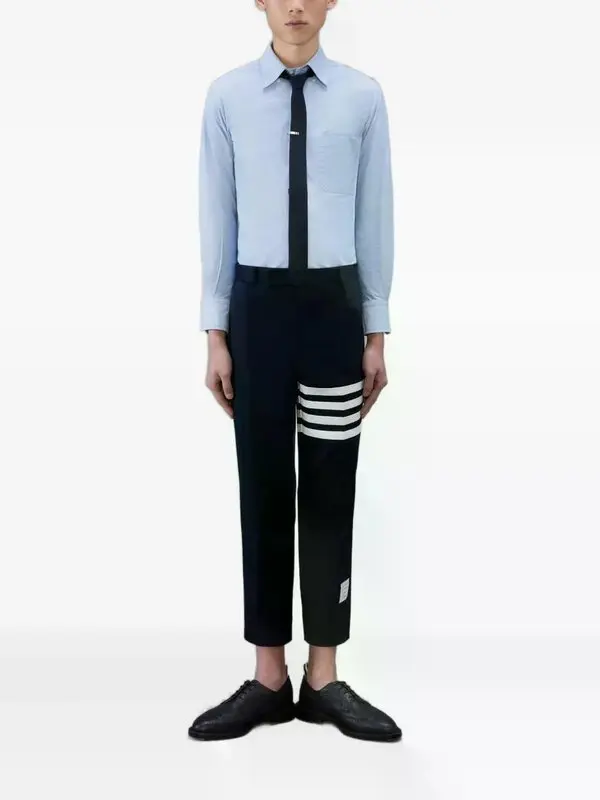 Thom Browne Oxford Long-sleeve Button-down Shirt - Blue