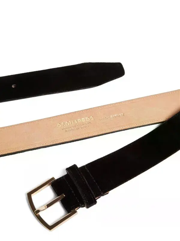 Dsquared2 Velvet Buckle Belt
