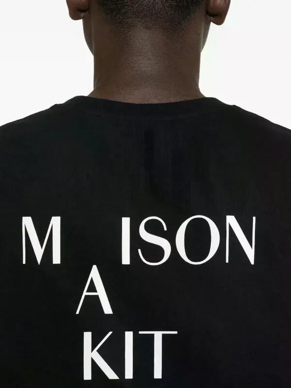 Maison Kitsuné Logo-patch T-shirt - Black