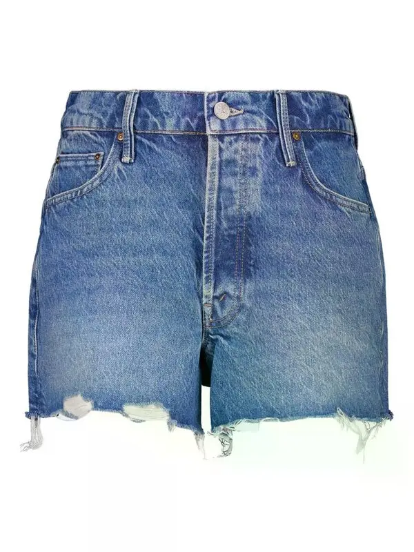 MOTHER Frayed Denim Shorts
