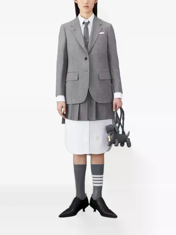 Thom Browne Pleated Mini Skirt - Grey