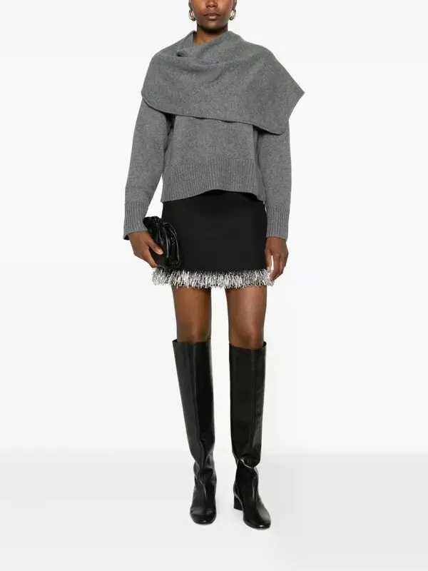 Simkhai Scarf-detail Sweater - Grey