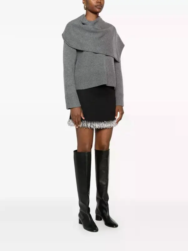 Simkhai Scarf-detail Sweater - Grey
