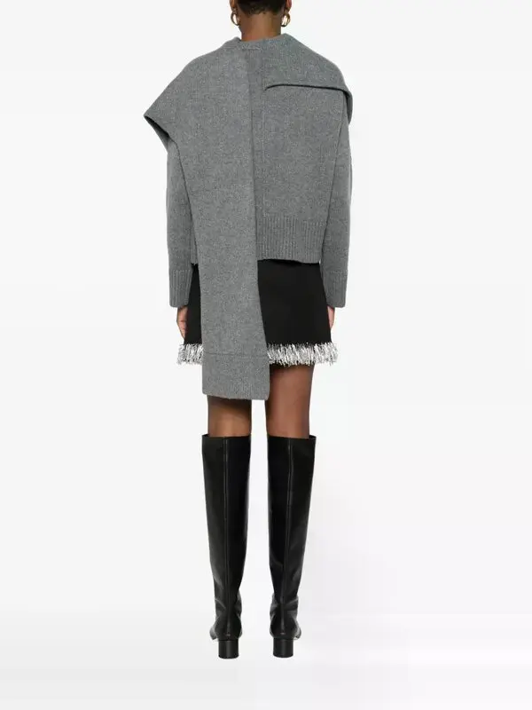 Simkhai Scarf-detail Sweater - Grey