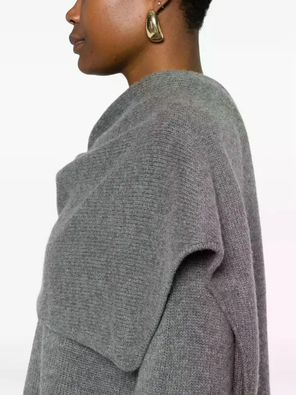 Simkhai Scarf-detail Sweater - Grey