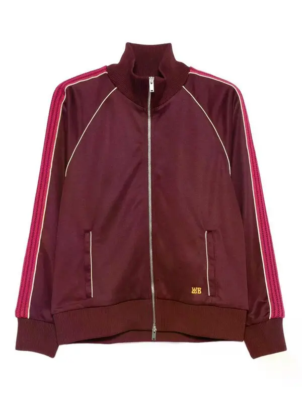 WALES BONNER Striped-panel Zip-up Track Top