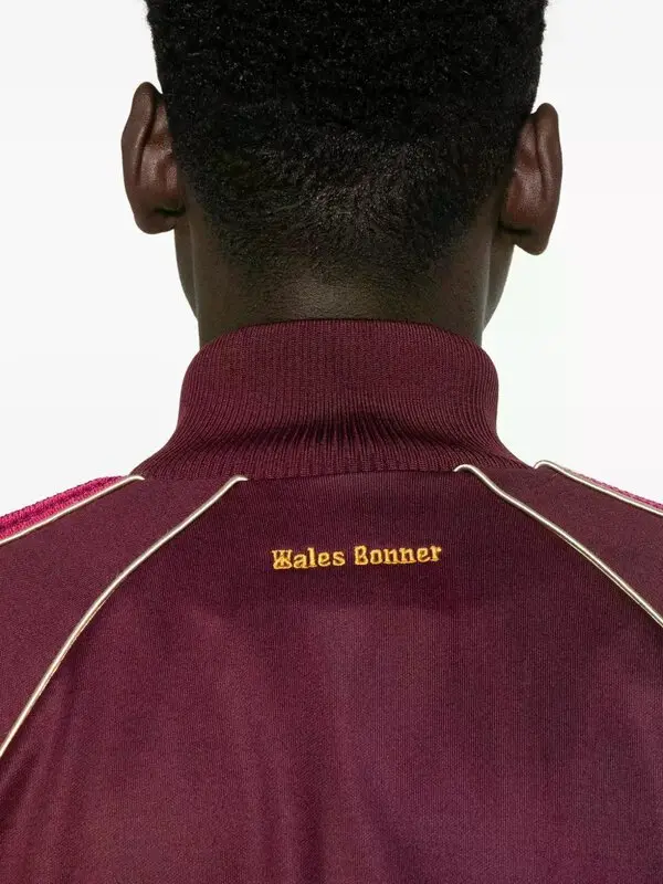 WALES BONNER Striped-panel Zip-up Track Top