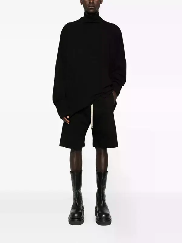 Rick Owens Button-fastening Drawstring Shorts
