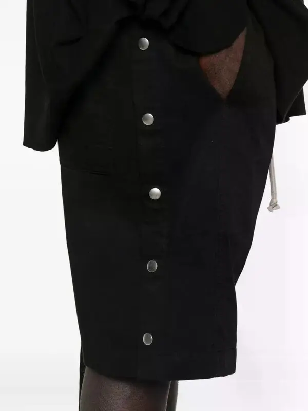 Rick Owens Button-fastening Drawstring Shorts