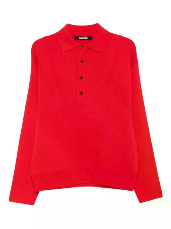 Jacquemus Pallone Knit Polo Shirt