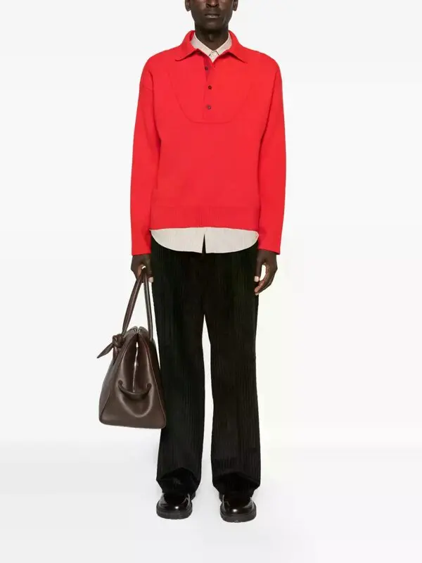 Jacquemus Pallone Knit Polo Shirt