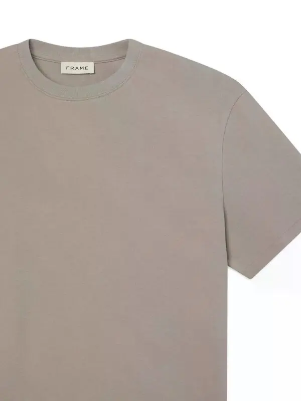 FRAME Crew-neck Short-sleeve T-shirt - Neutrals