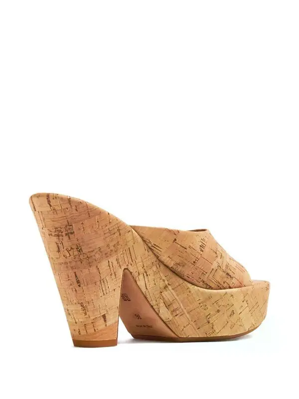 Givenchy 4g Cork Platform Mules