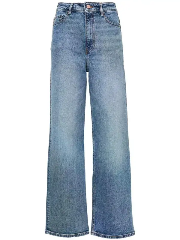 GANNI Andi High-rise Wide-leg Jeans