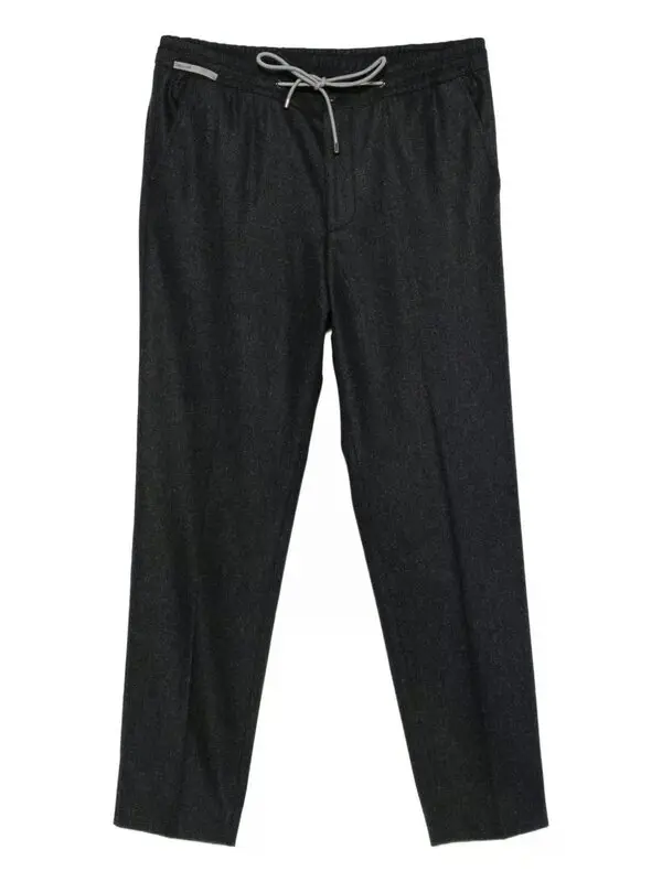 Corneliani Drawstring-waistband Wool Trousers