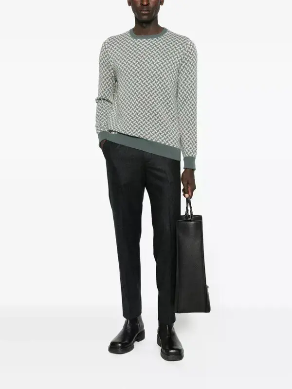 Corneliani Drawstring-waistband Wool Trousers