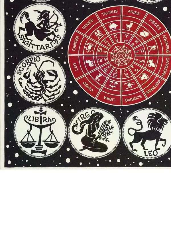FURSAC Zodiac-print Pocket Square