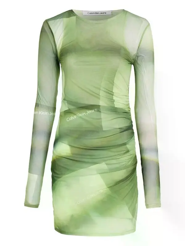 slim fit dress slacks Dress Party Long By Calvin Klein In Green, Size: 18 main image 1