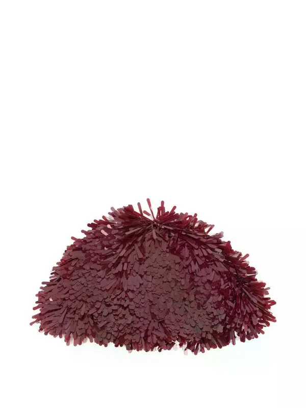 Alanui Sequined Fringed Hat - Red