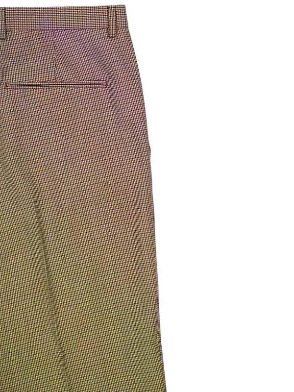 Gucci Gingham Wool Trousers