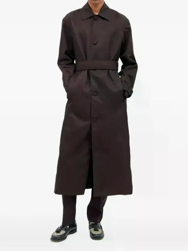 Gucci Belted Buttoned Coat