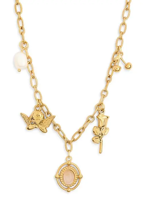PETIT MOMENTS Ornate Charm Necklace - Gold - Nordstrom Exclusive