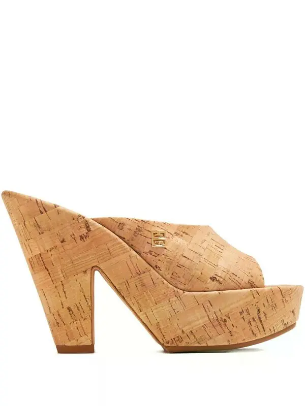 Givenchy 95mm Doll Cork Platform Sandals