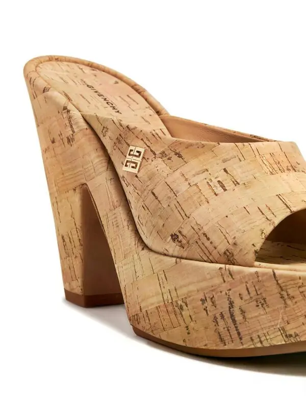 Givenchy 95mm Doll Cork Platform Sandals