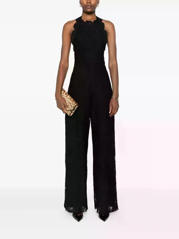Ermanno Scervino Lace Halter-neck Jumpsuit