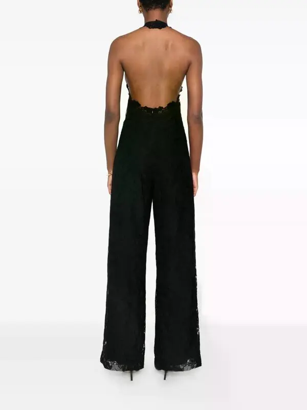 Ermanno Scervino Lace Halter-neck Jumpsuit