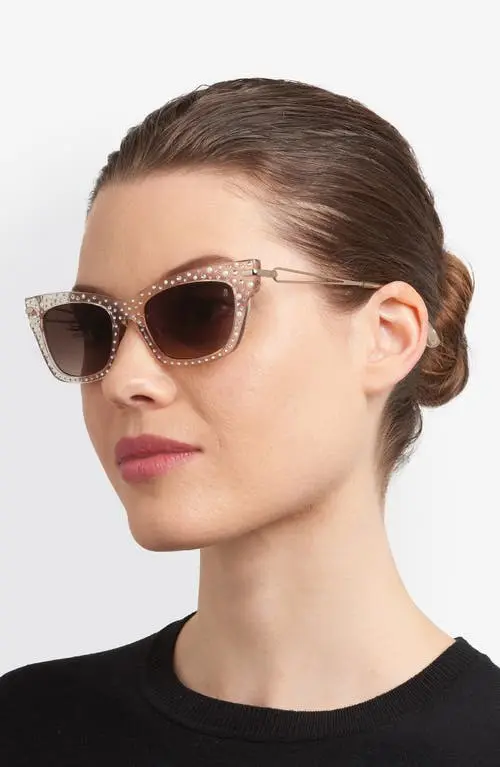 STUART WEITZMAN 52mm Cat Eye Sunglasses