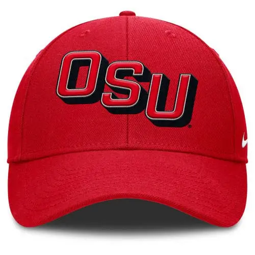 Nike Ohio State Buckeyes Slanted Primetime Rise Performance Adjustable Cap