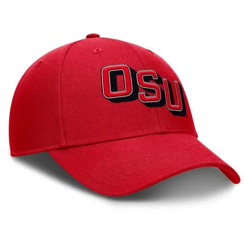 Nike Ohio State Buckeyes Slanted Primetime Rise Performance Adjustable Cap