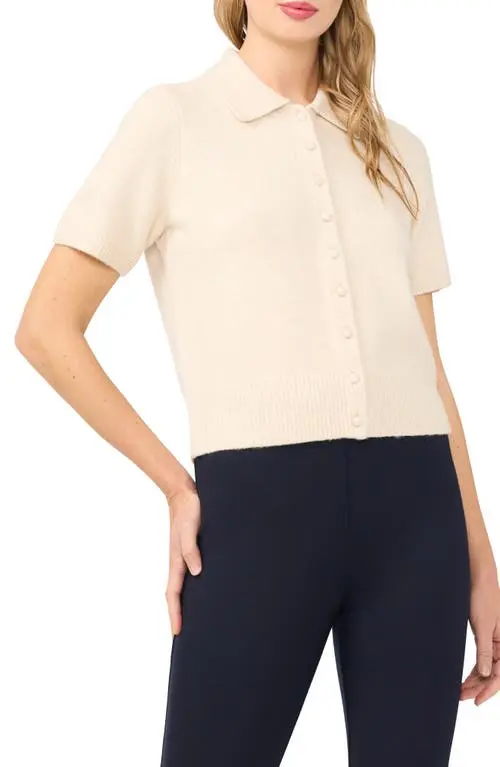 Ted Baker London Short Sleeve Polo Sweater - Birch