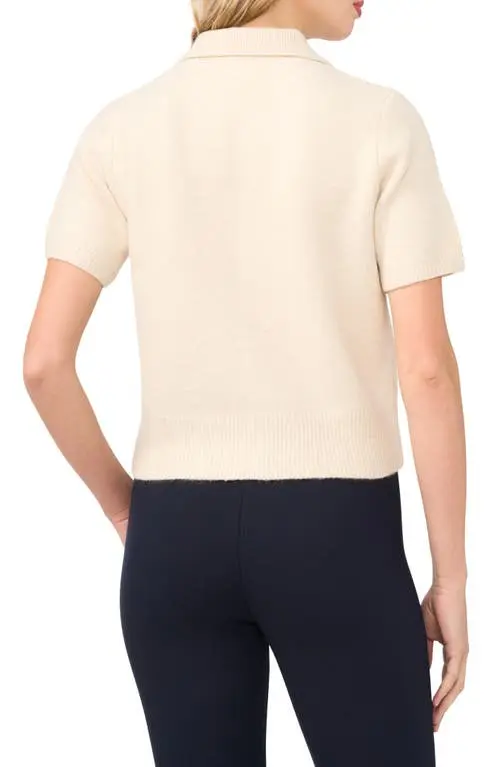 Ted Baker London Short Sleeve Polo Sweater - Birch
