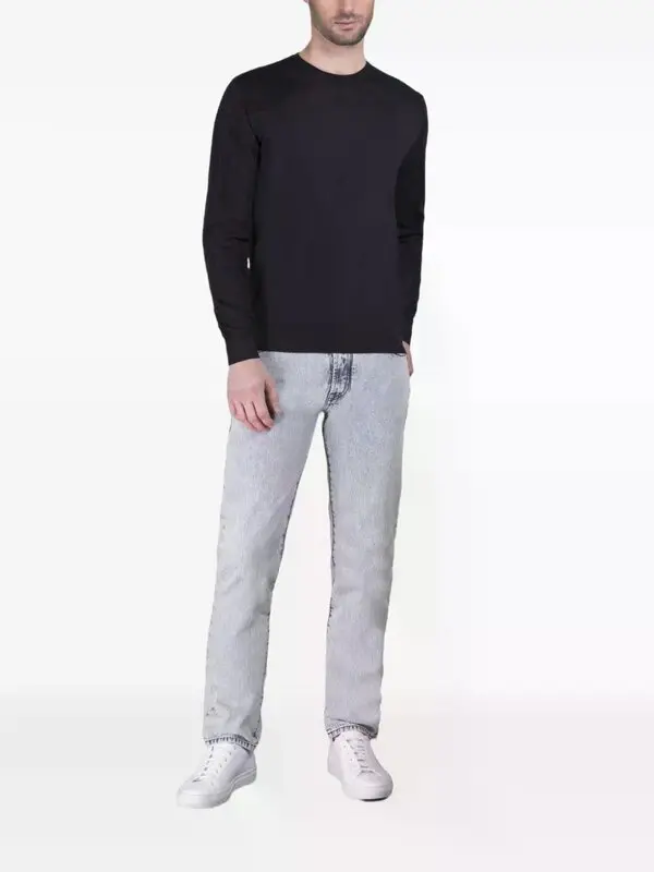 MOORER Orvieto-si5 Cotton Crew Neck Sweater