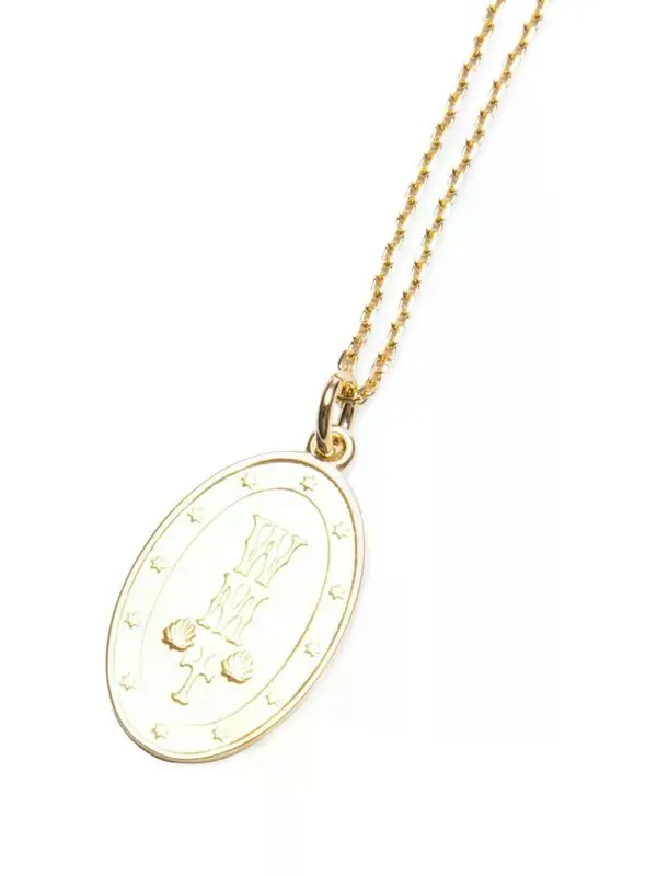 WACKO MARIA Oval-frame Medal Necklace