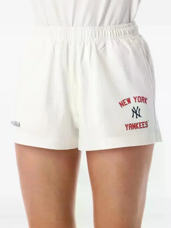 SPORTY & RICH Embroidered Elasticated Shorts - White