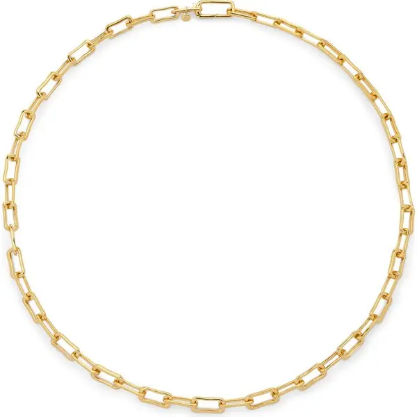 Monica Vinader Alta Slim Chain Necklace - 18ct Gold Vermeil