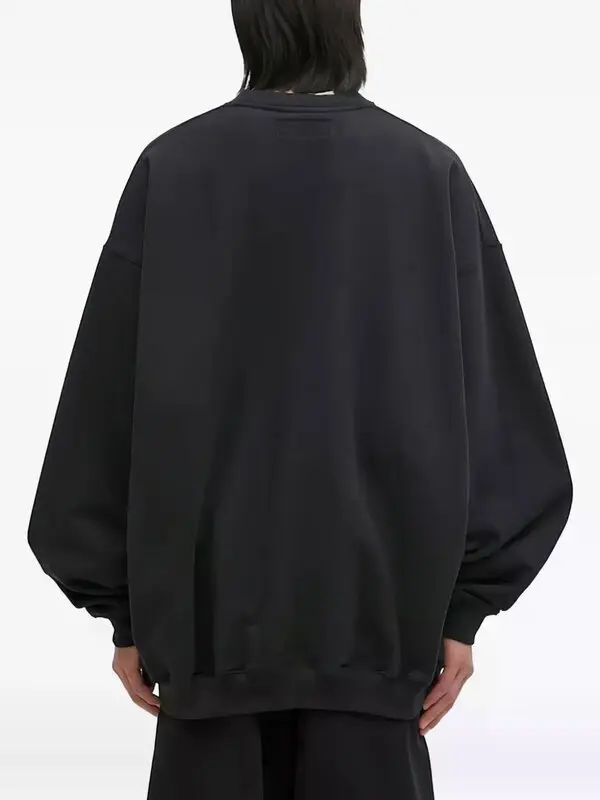 Vetements Embroidered Cotton Sweatshirt