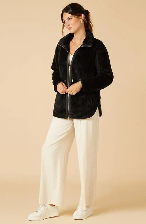 SOFTIES Dreamplush Two Way Zip Jacket - Black