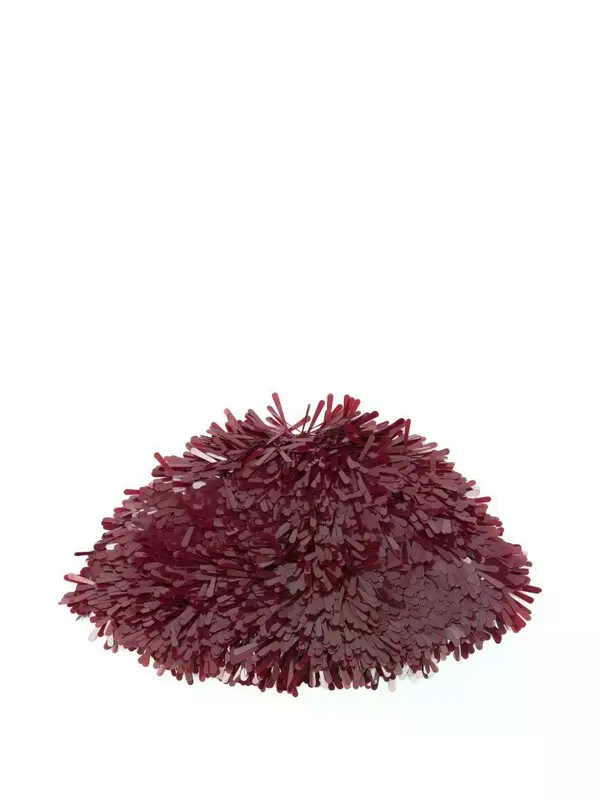 Alanui Fringed Sequined Hat - Red