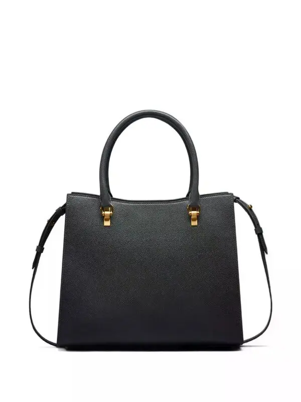 Thom Browne Large Leather Clasp Tote - Grey