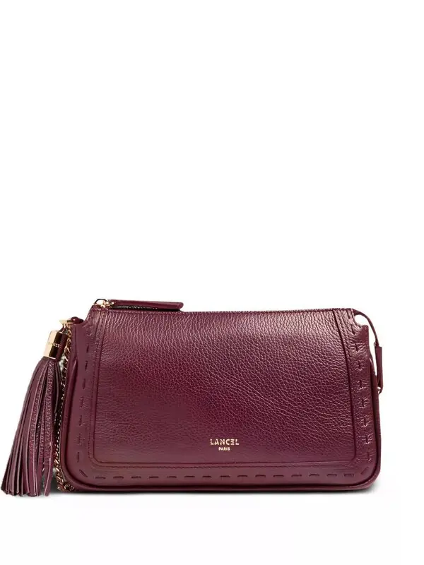 LANCEL Pouch On Chain Crossbody Bag - Red