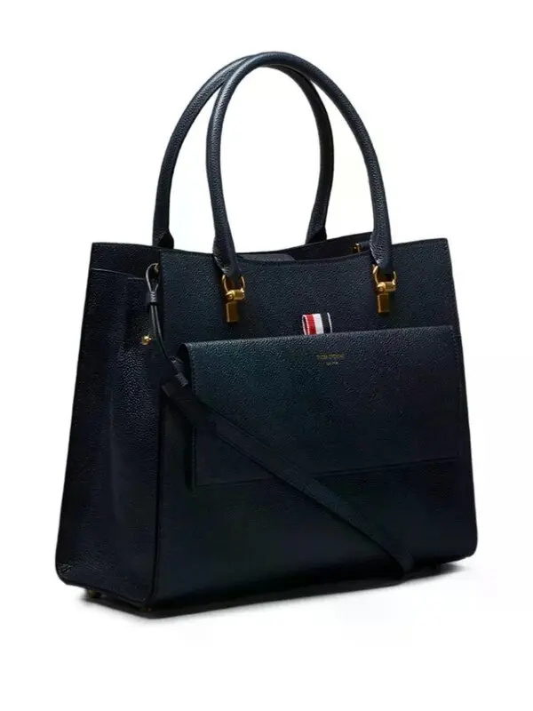 Thom Browne Pebble Grain Leather Tote