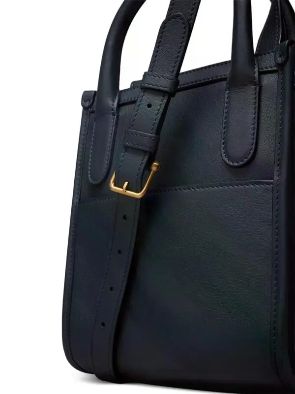 Thom Browne Four-bar Stripe Tote Bag - Blue