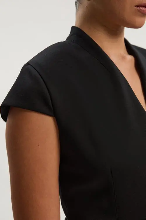 Karen Millen Asymmetric Tailored Midi Dress