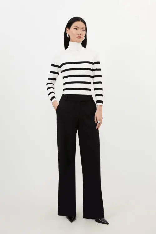 Karen Millen Tailored Straight Leg Ankle Pants