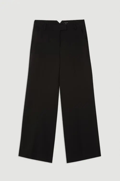 Karen Millen Tailored Straight Leg Trousers - Black